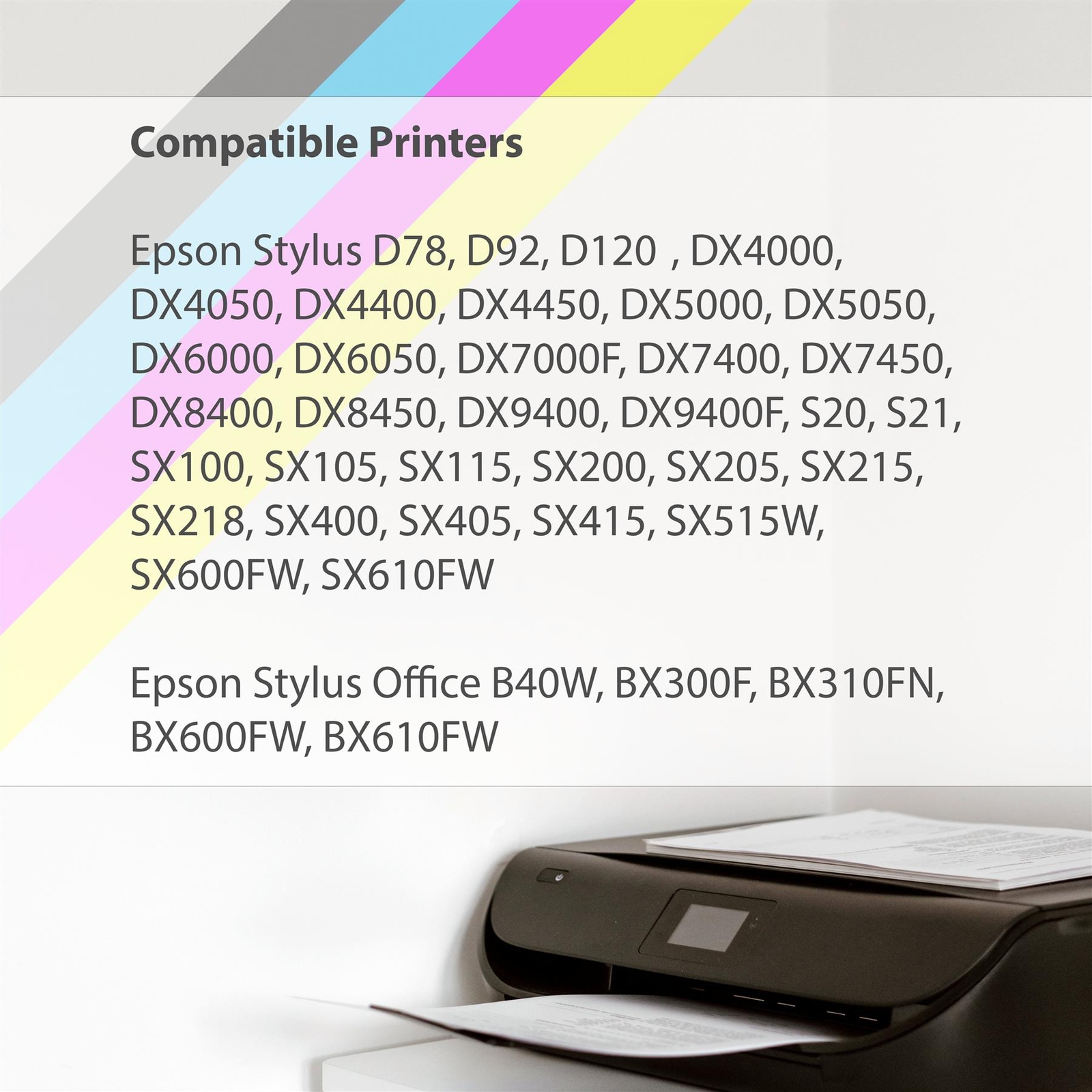 10 Ink Cartridges for Epson Stylus D120 DX4450 DX8400 S21 SX210 SX410 ...
