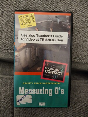 321 Classroom Contact Gravity And Weightlessness Measuring G's (VHS ...