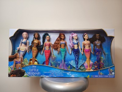 Disney Live Action Little Mermaid Ultimate Ariel Sisters 7-Pack Doll ...