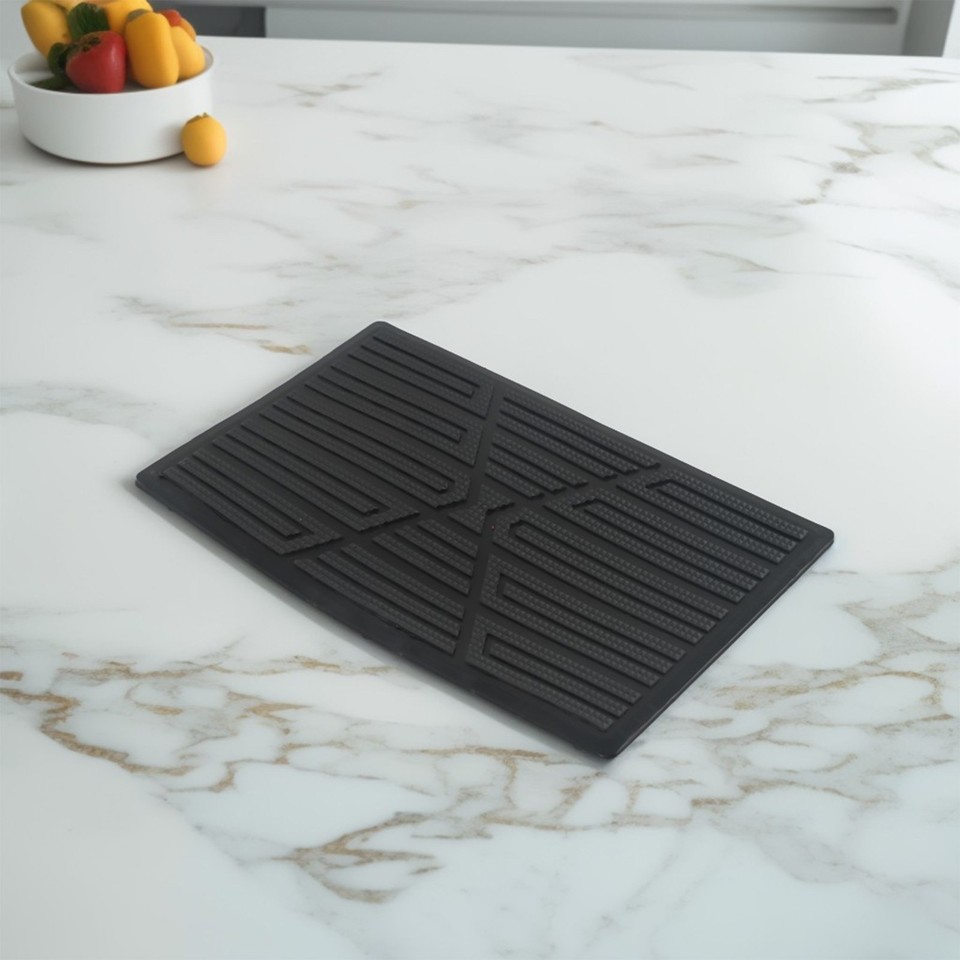 New High Quality Car Carpet Foot Heel Mat PVC Patch Black Cover Driving ...