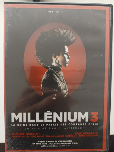DVD MILLENIUM 3 - DANIEL ALFREDSON MICHAEL NYQVIST NOOMI RAPACE ...
