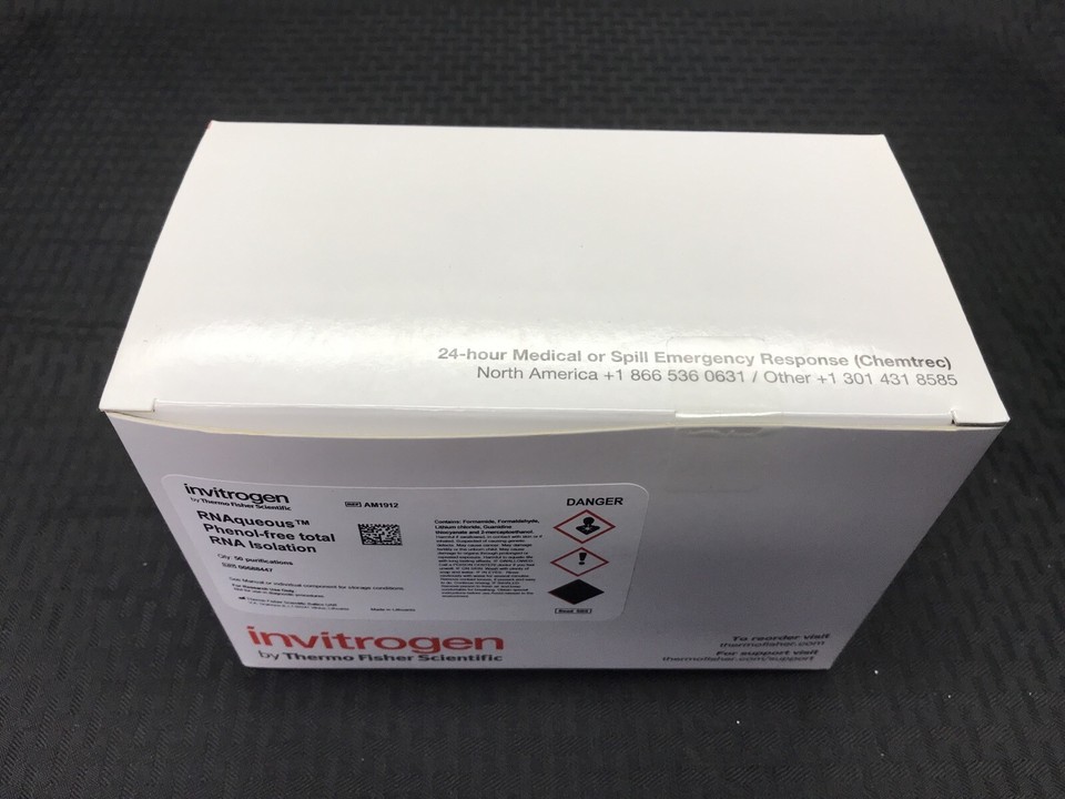 THERMO INVITROGEN RNAqueous Total RNA Isolation Kit 50 Preps AM1912 | eBay