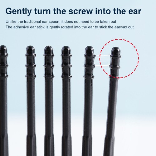 140pcs Earpick Comfortable Ear Clean Stick Set Home Travel With Swab ...