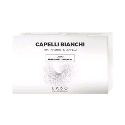 LABO CAPELLI BIANCHI Primi Capelli Bianchi UOMO Melanina Capillare Hair ...