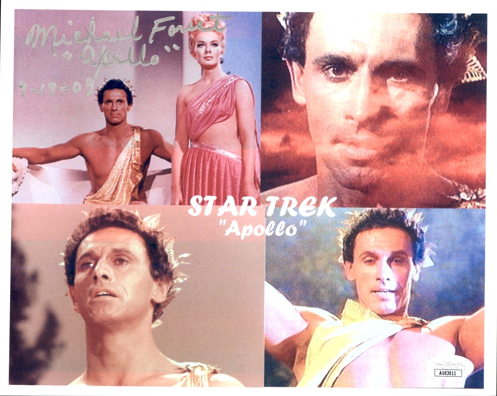 Michael Forest Signed Star Trek Apollo 8x10 Photo #2 JSA COA TOS | eBay