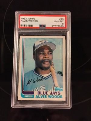 1982 Topps Alvis Woods #49 Baseball Card PSA 8 | eBay