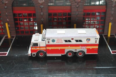Code 3 Custom FDNY Mack Rescue Services - Kitbash Fire Rescue RARE! | eBay
