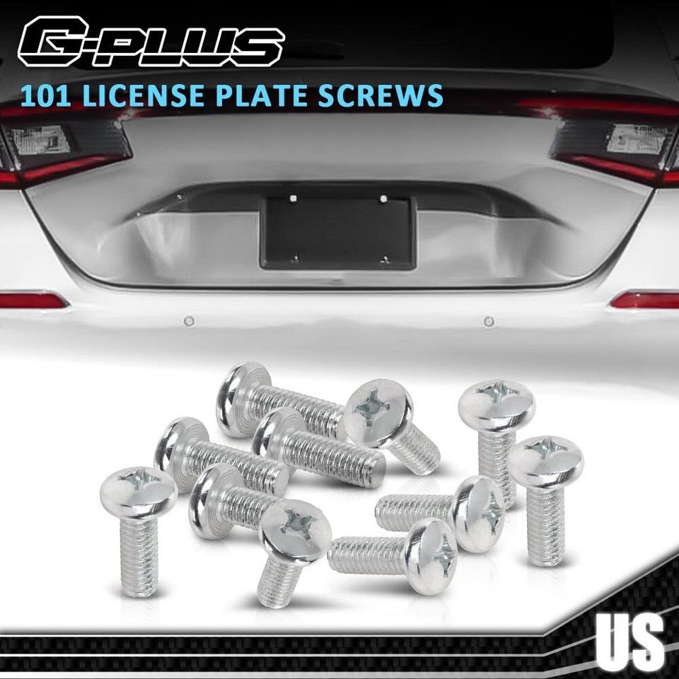 100 License Plate Screws Front & Rear Fit For Toyota Honda Lexus ? | eBay