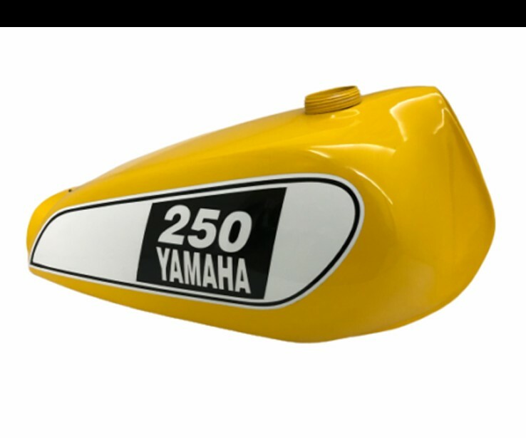 Petrol Gas Fuel Tank Yellow Painted For YAMAHA XT 250 3Y3 4Y1 1980-1990 ...