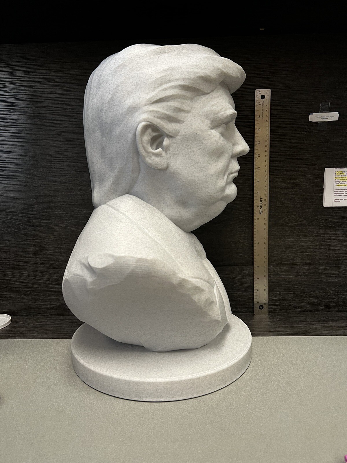 Massive 478mm Marble Donald J. Trump Bust – Bigger Than Life-Size | eBay