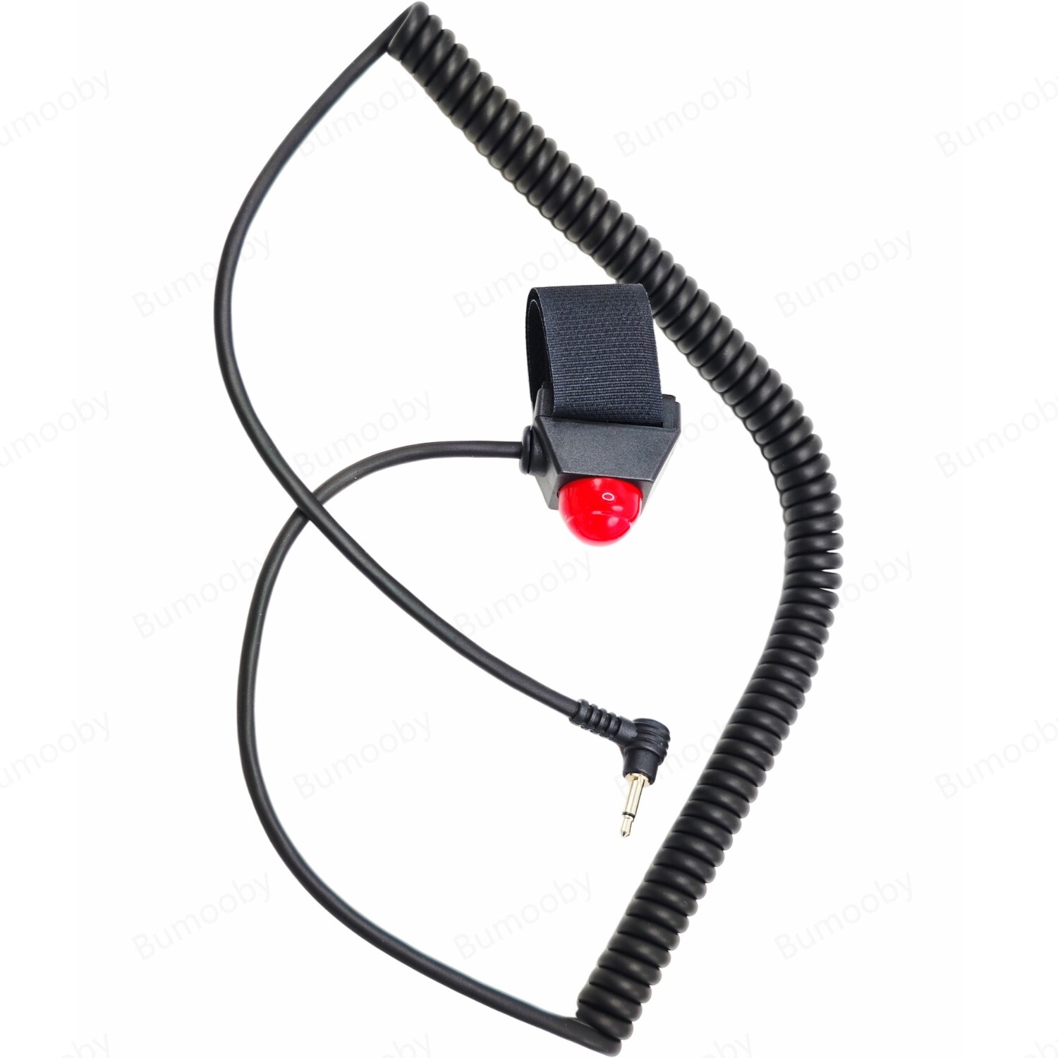 3.5mm Mono Plug Mount Strap Push to Talk Switch PTT Button for Icom ...