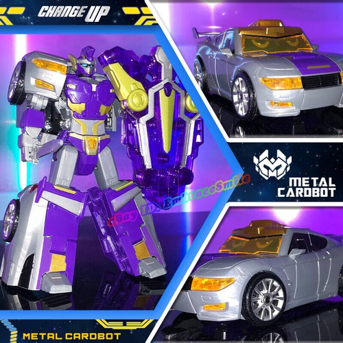 Metal Cardbot WILD GUARDY Purple Sports Car Transforming Robot Action ...