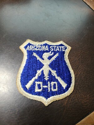 Vintage College University ROTC Patch Arizona State D-10 | eBay