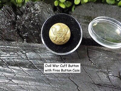 Old Rare Vintage Antique Civil War Relic Eagle Cuff Button with Free Button Case | eBay