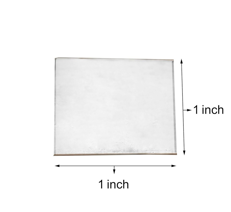 Svashva Pure Silver 1 Inch Square Sheet 2.5g | Chandi Tukda Yantras ...