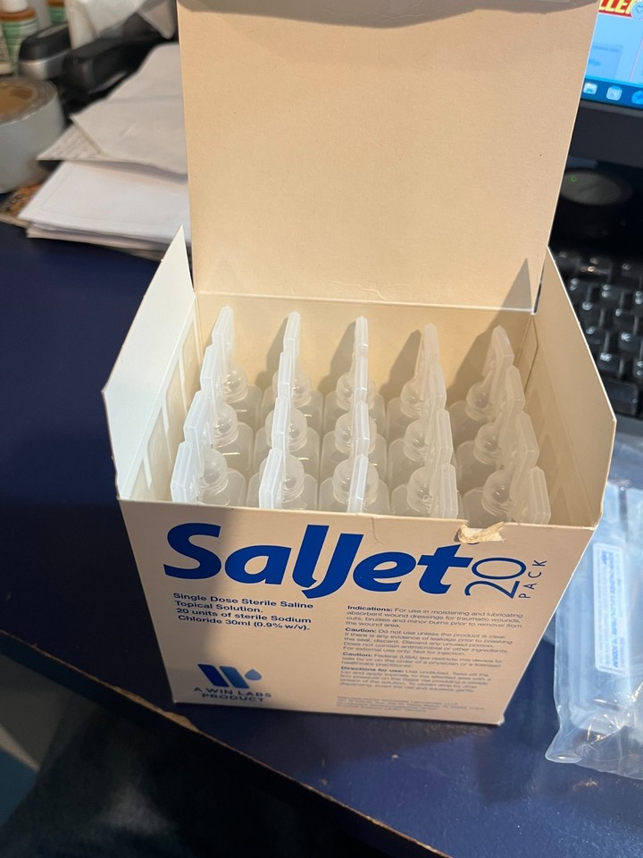 SALJET 30ML of Single Dose Sterile Saline Topical solution (30 units ...