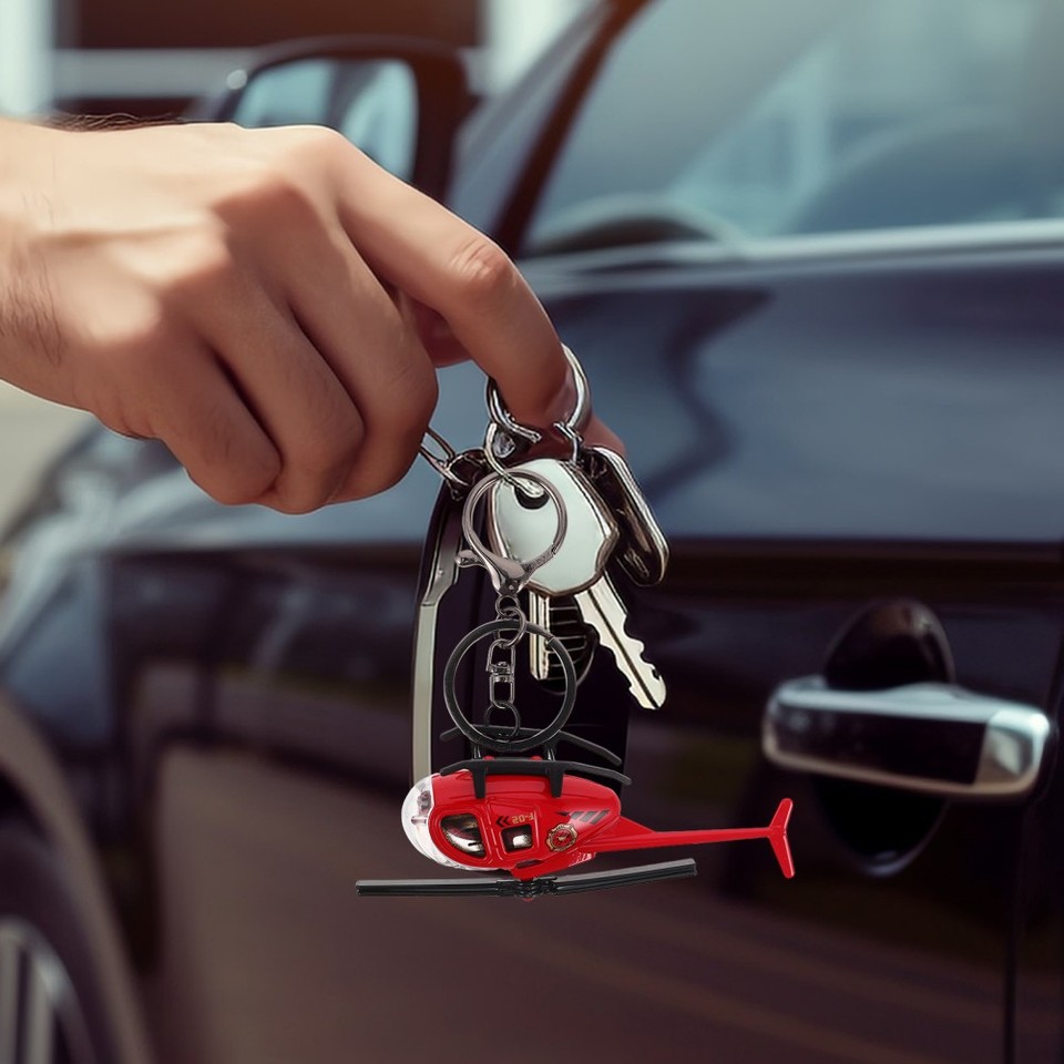 Key Chains Men Mini Helicopter Pendant Airplane Ornaments Aircraft ...