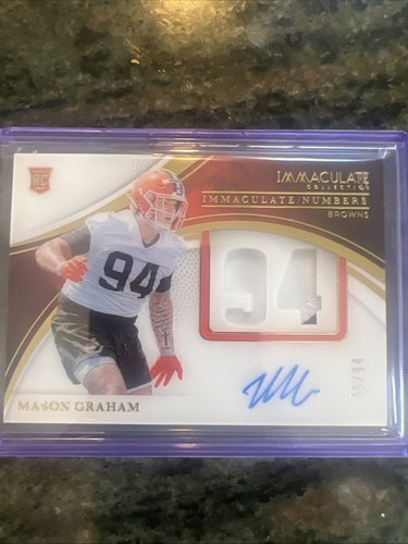 2025 Immaculate Collection Mason Graham Rookie Auto /94 Cleveland ...