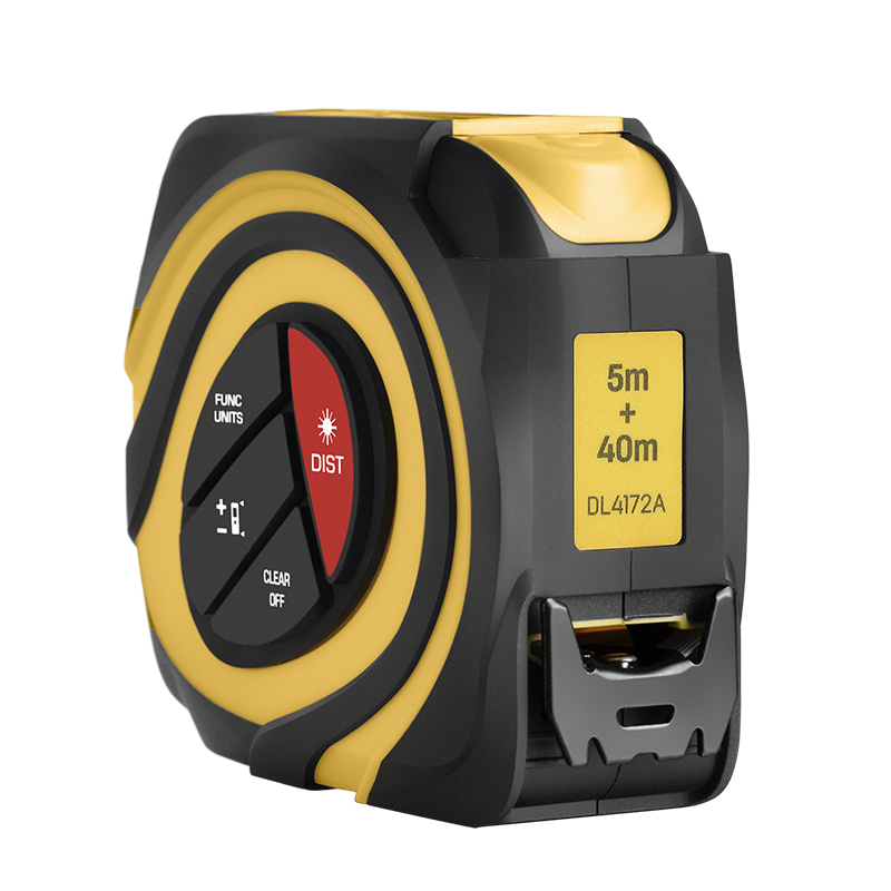 deli Retractable Measuring Tape Digital Laser Ranging Steel Tape Metric ...