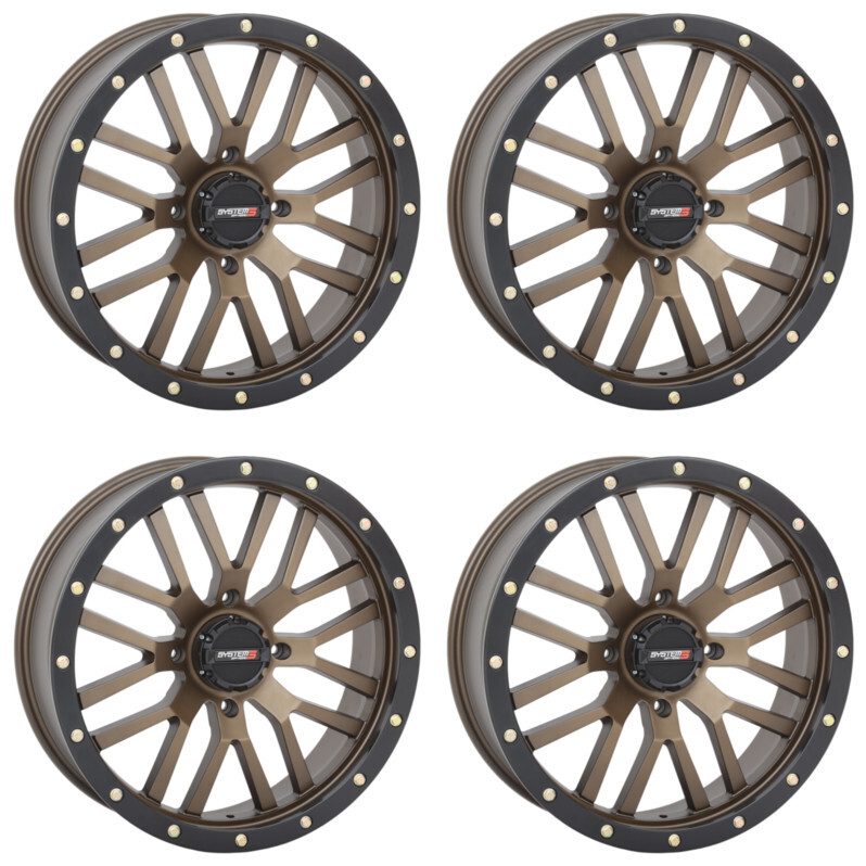 4 ATV/UTV Wheels Set 14in System 3 ST-3 Bronze 4/110 5+2 VIK | eBay