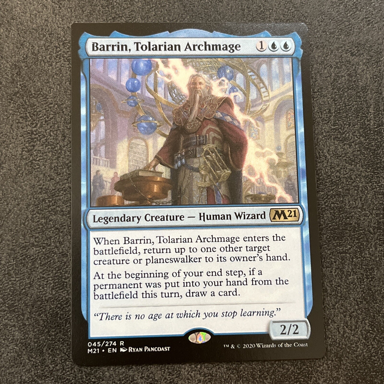 Mtg Misprint Error Oddity Miscut Square Corner Barrin, Tolarian Archmage Blue | eBay