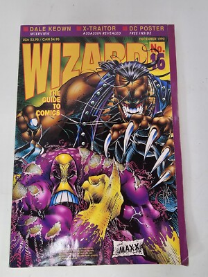 Wizard Comics Magazine #16 DECEMBER 1992 PITT MAXX No Poster No Cards ...
