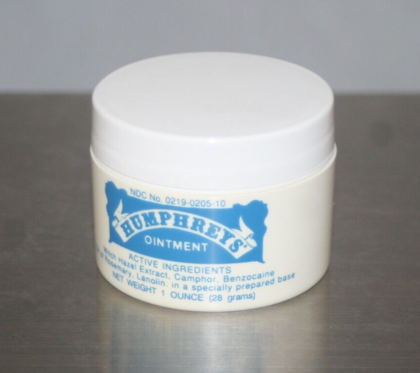Humphreys Ointment Anti Itch Relieves Pain Rashes Sunburn Cuts Vntg ...