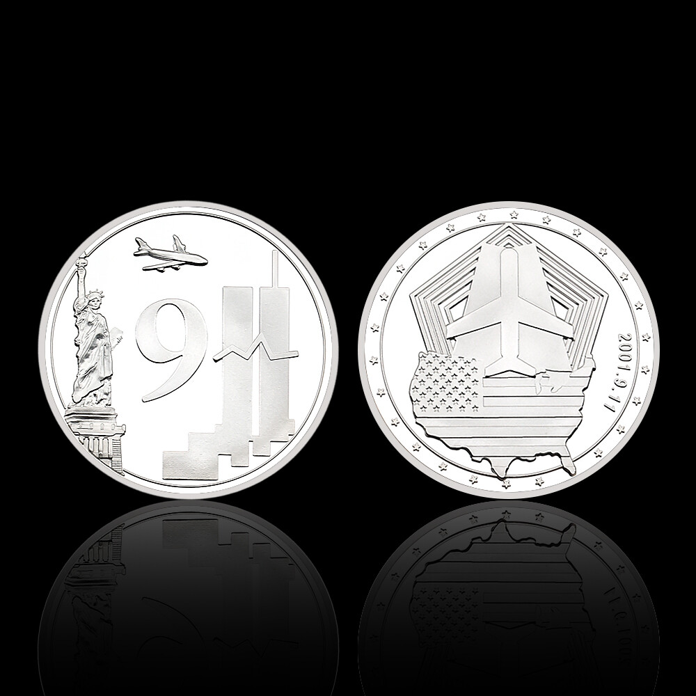 Silver of USA 911 Metal Coin for Collection Commemorative Coins Home ...