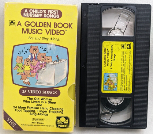Golden Book Music Video: A Childs First Nursery Songs (VHS, 1986 ...