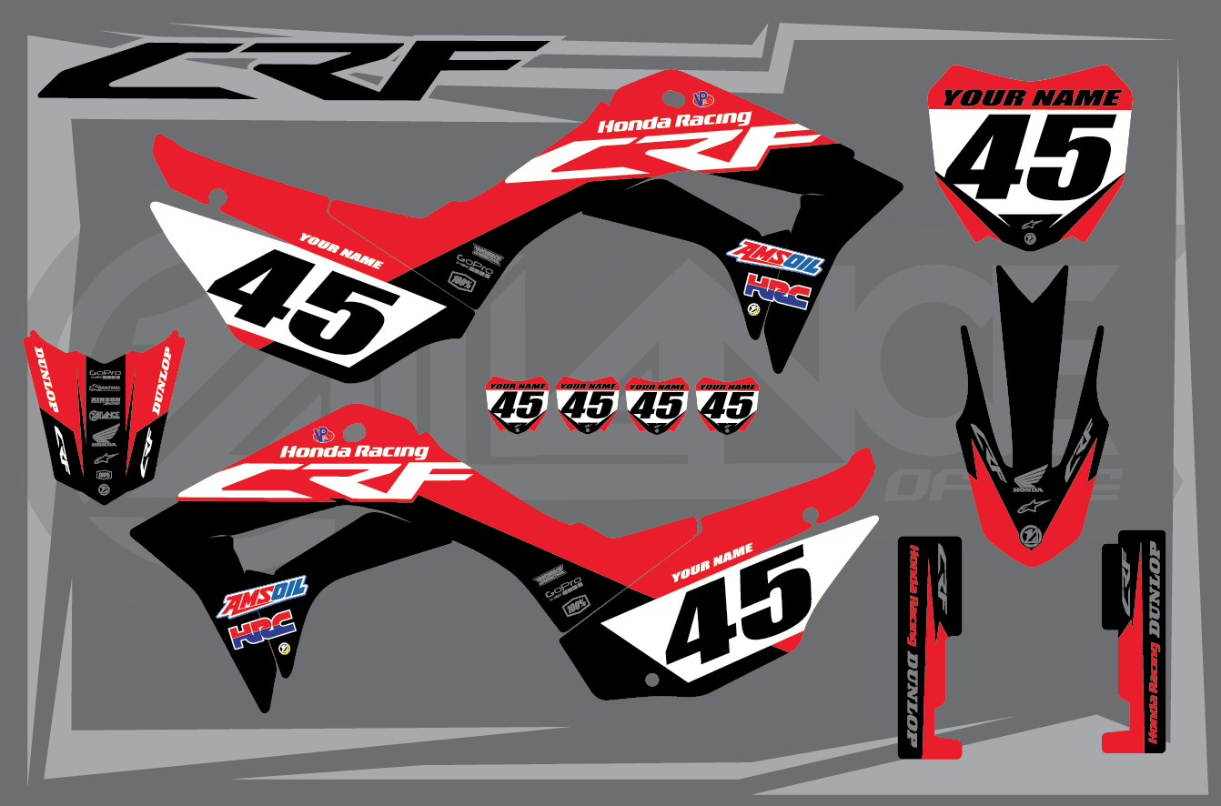 2019 2020 2021 CRF 110 F MOTOCROSS GRAPHICS KIT CRF110 STICKERS SX2 ...