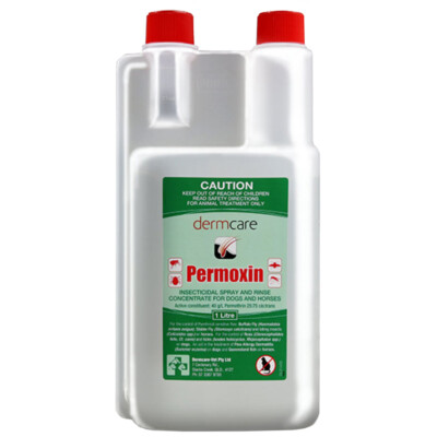 Dermcare Permoxin Dogs & Horses Insecticidal Rinse Spray 1L ...