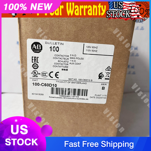 NEW Allen-Bradley 100-C60D10 100C60D10 100-C60*00 Contactor | eBay