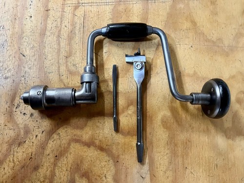 Vintage “Samson” Brace By Peck Stowe Wilcox. Pro Grade Hand Drill, With ...