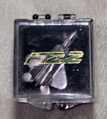 Silver Lockheed Martin F-22 Raptor Stealth Fighter Jet Lapel Pin In ...