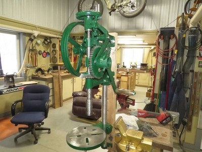 Vintage "Western Hardware" PD20, Hand Crank Drill Press, NICE! | eBay