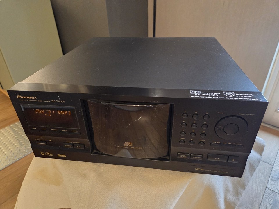 Pioneer PD-F1009 Carousel CD Player Multi-Disc Changer Tested Great ...