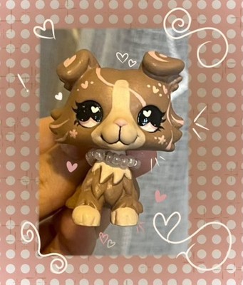 Kawaii LPS Custom Tan Brown And Pink Collie , Comes With Accessories ...