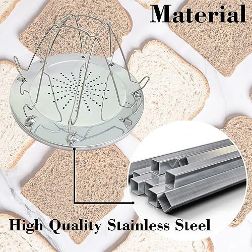 Toast Rack Bread Toaster Folding Grill Portable Smooth Hand Friendly ...