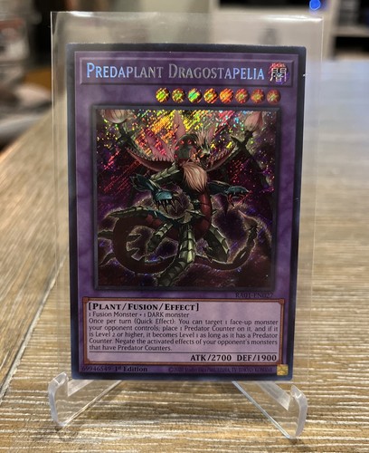 Predaplant Dragostapelia 1st Edition Platinum Secret Rare RA01-EN027 Yu ...