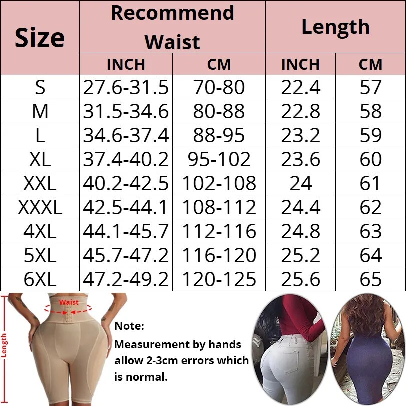 Buttock Padded Bum Pants Hip Enhancer Shapewear Butt Underwear Corset ...
