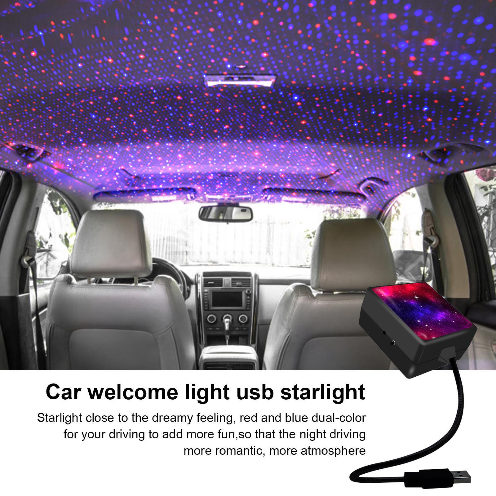 Car Ceiling Star Lights USB Star Projector Night Light Roof Lights with ...