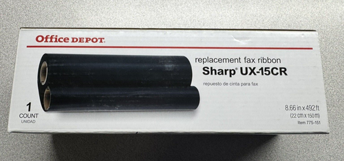 Office Depot Replacement Fax Ribbon Sharp UX-15CR - NEW in box - 980696 ...