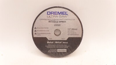 DREMEL US510 ULTRA-SAW - ROTOZIP 3.5" METAL CUT-OFF WHEEL DREMEL 60 ...
