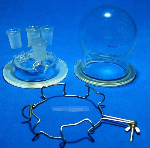 1000ml,24/40,Glass Reaction Reactor,1L,4-Necks Reaction Vessel W/Lid ...