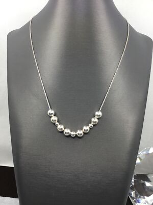 Silver 925 Fas Thai Rolo Link Ball Chain Necklace 18" Long 5.3g | eBay