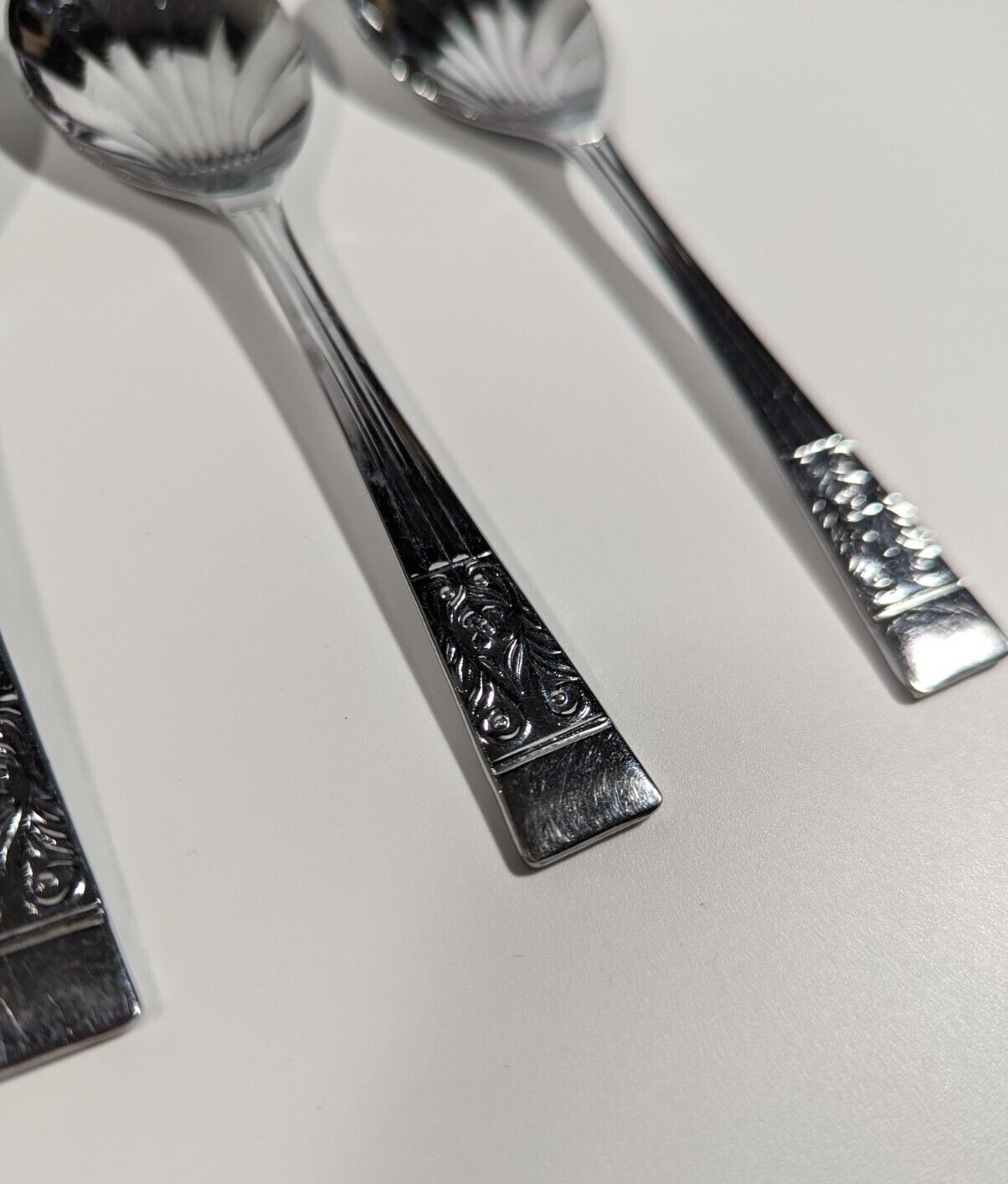 Bilchrome Sheffield England Shell Shape 6 Dessert Spoons & 1 Serving ...