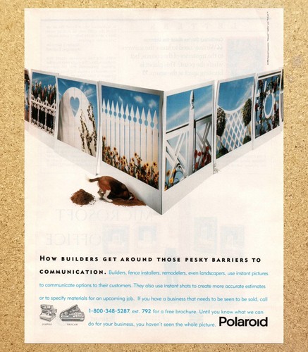 Polaroid Job Pro Camera Instant Photo - Magazine Print Ads Ephemera Art ...