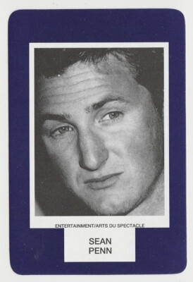 Sean Penn 1993 Face to Face Game Card - Single Card from Canadian Game ...