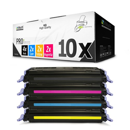 10x Toner for HP Color LaserJet 1600 2600 2605 DN N DTN Q6000A-03A 124A ...