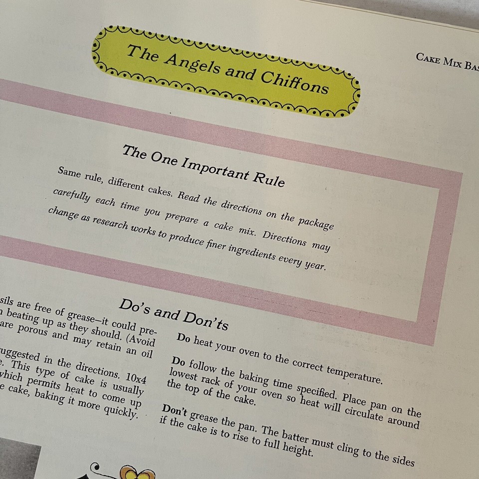 Betty Crocker’s Cake and Frosting Mix Cookbook First Edition 1st Print ...